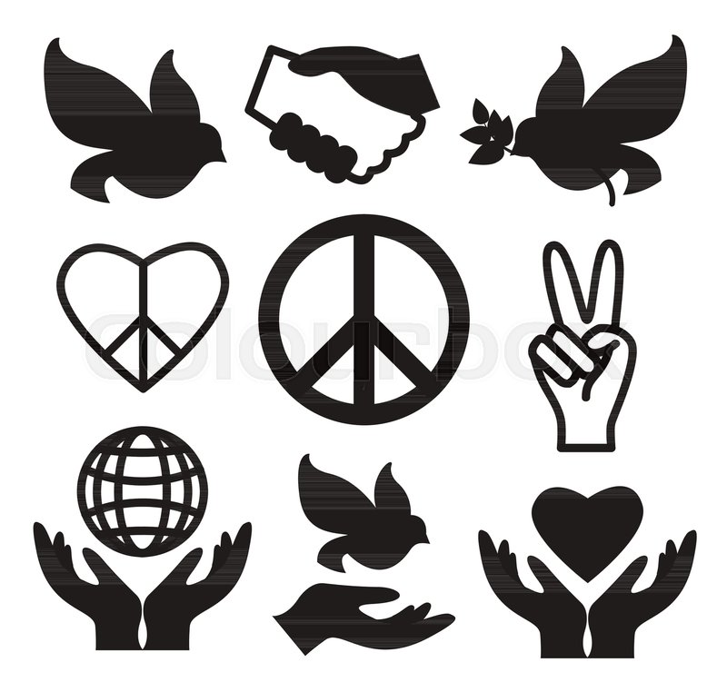 Frieden-Symbole | Stock-Vektor | Colourbox