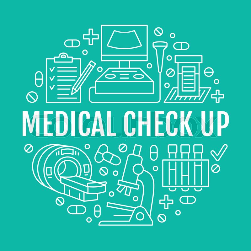 Medical check up poster template. ... | Stock vector | Colourbox