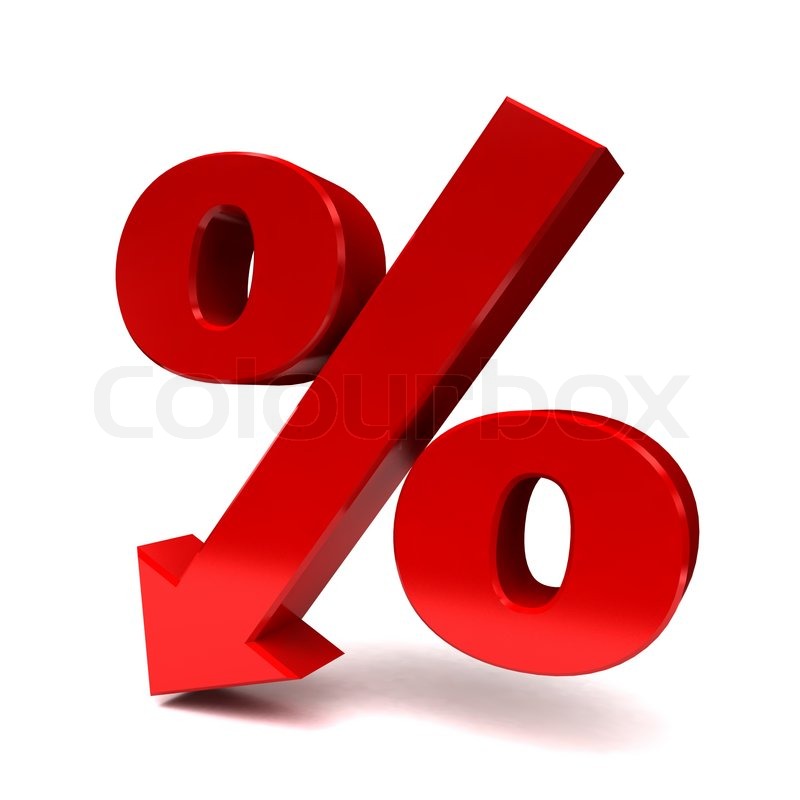 Red Prozent | Stock Bild | Colourbox