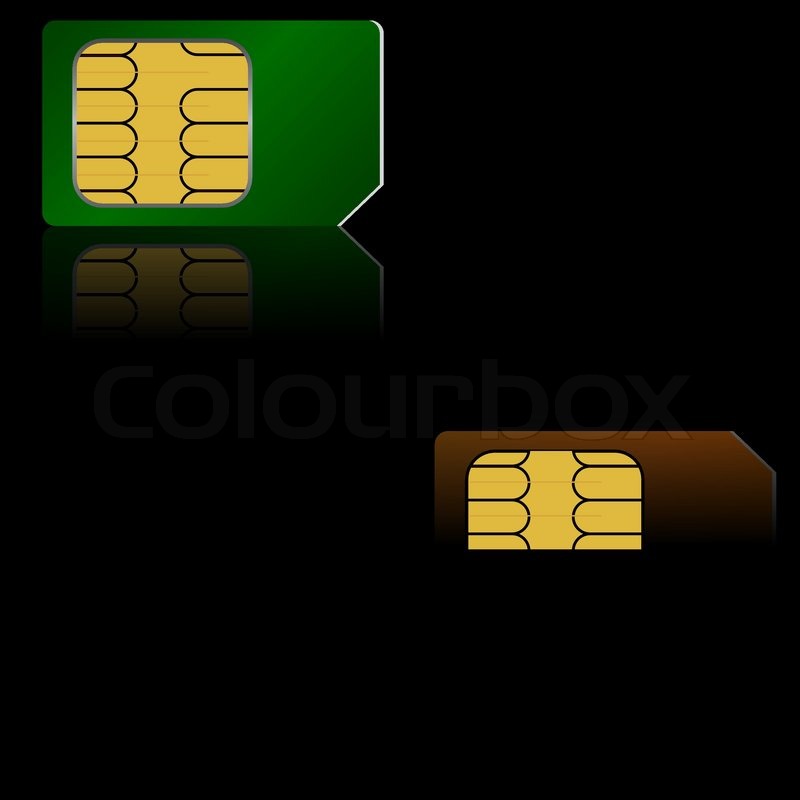 Set vector SIM cards | Stock vector | Colourbox