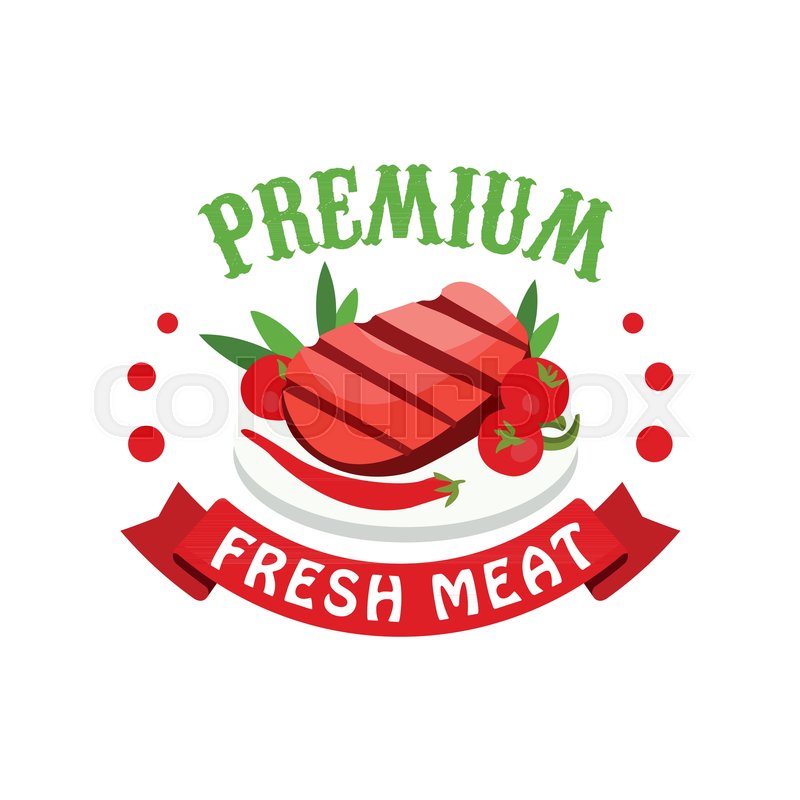 Premium fresh meat logo template, ... | Stock vector | Colourbox Premium fresh meat logo template, ... | Stock vector | Colourbox
