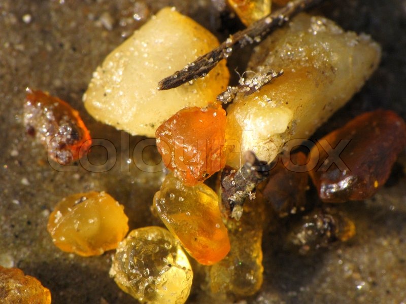 Amber close-up. Lots of amber. | Stock foto | Colourbox