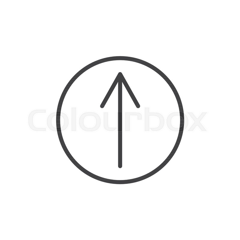Up Arrow Icon Black