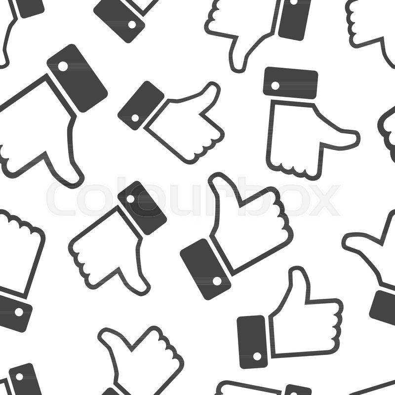 Like icon seamless pattern background. ... | Stock vector | Colourbox