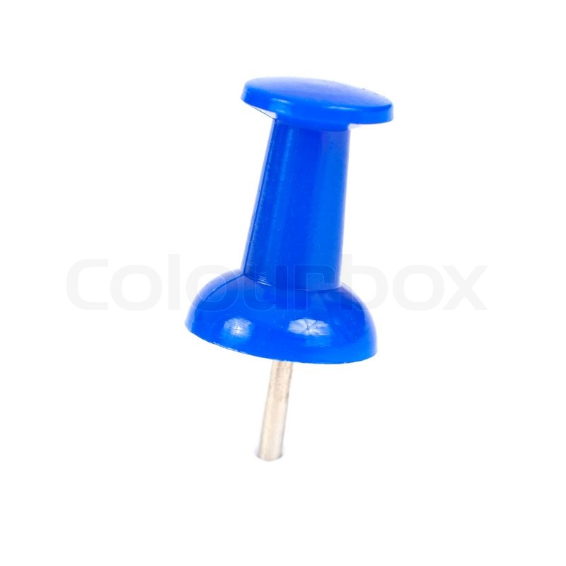 Blue Push Pin Clipart