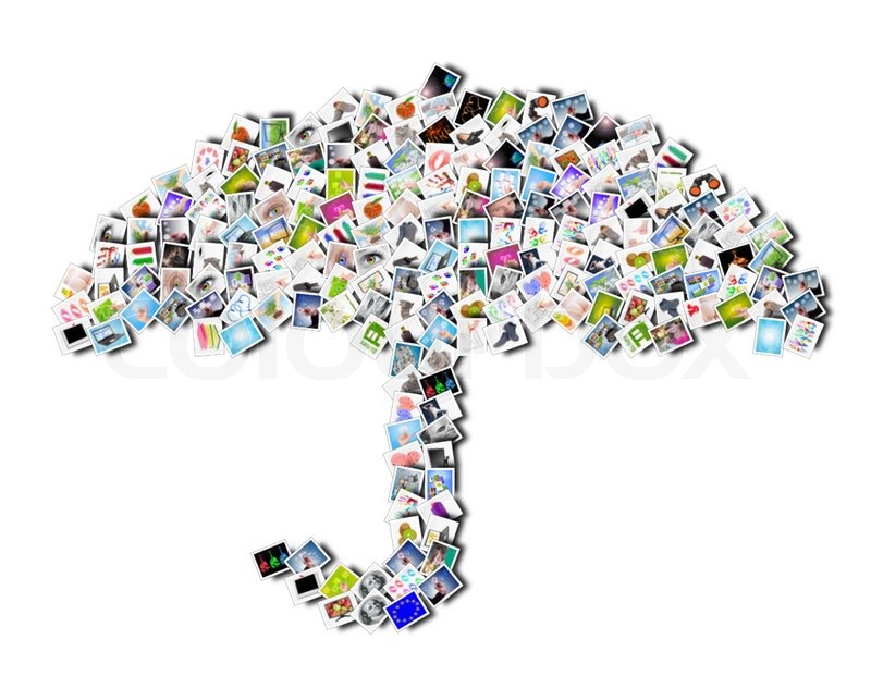 A lot of picturesin the form of an ... | Stock Photo | Colourbox