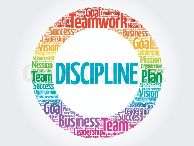 DISCIPLINE word cloud collage, ... | Stock vector | Colourbox