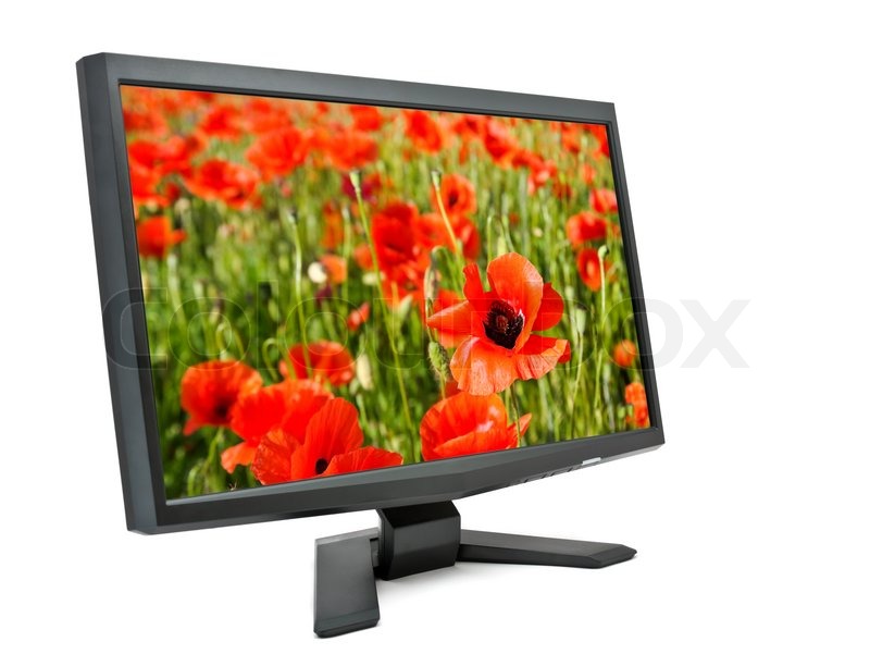 LCD-Bildschirm mit wunderschönen Sommer ... | Stock Bild | Colourbox