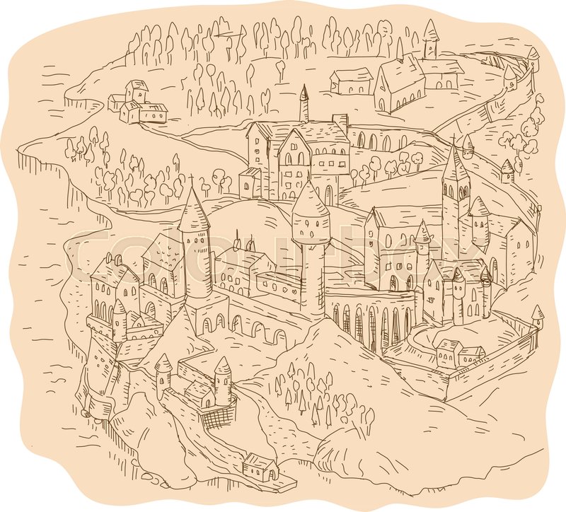 Drawing sketch style illustration of a ... | Stock vector | Colourbox