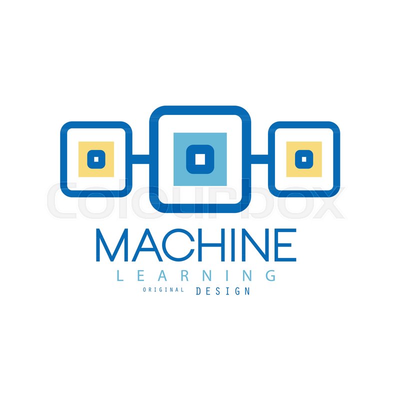 Illustration of machine learning logo. ... | Stock vector | Colourbox