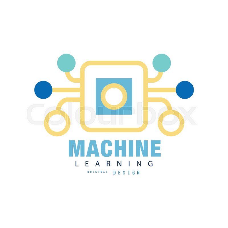 Original machine learning logo. ... | Stock vector | Colourbox