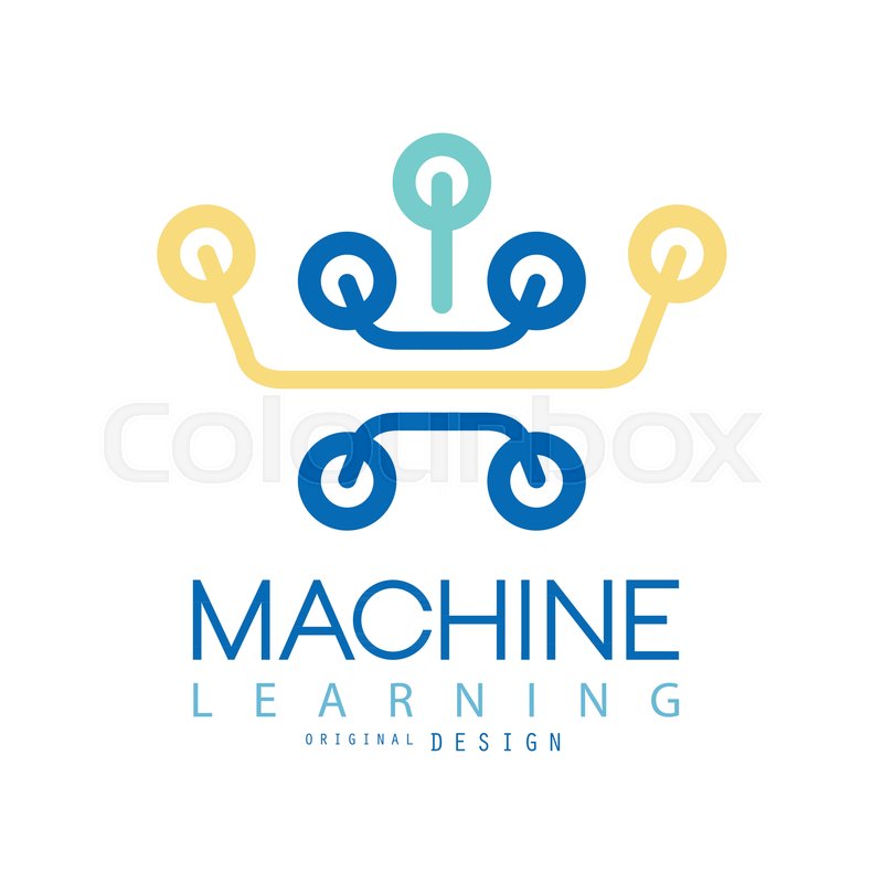 Flat minimal icon of machine learning ... | Stock vector | Colourbox