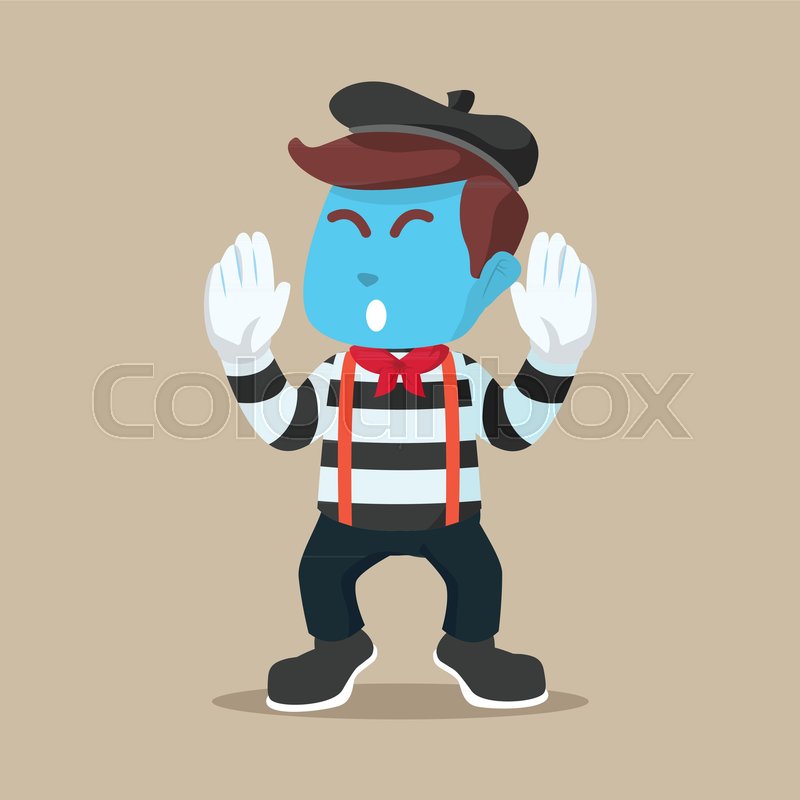 Pantomime guy illustration character | Stock vector | Colourbox