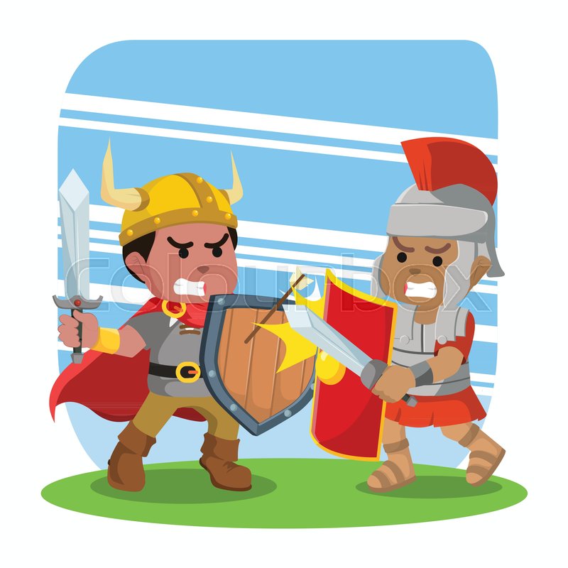Roman Soldiers Fighting