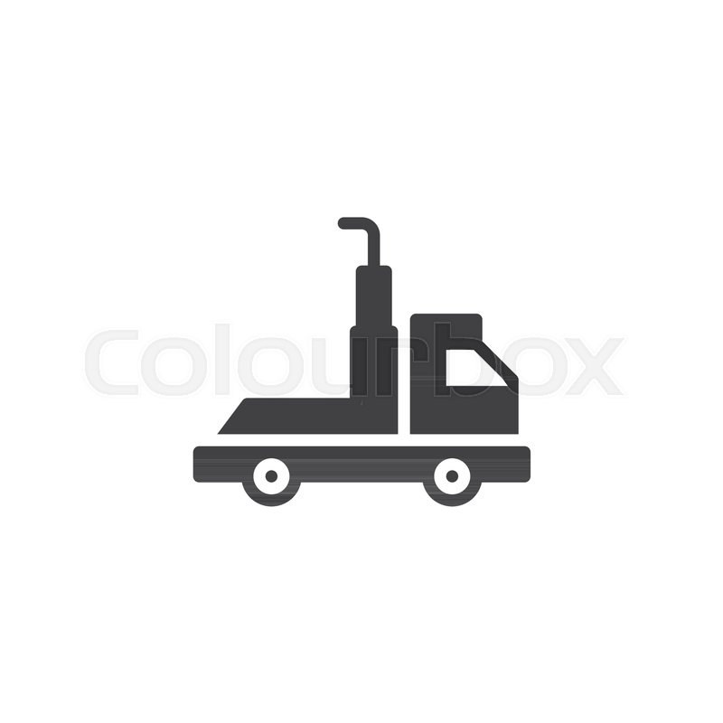 Wrecker truck icon vector, filled flat ... | Stock vector | Colourbox