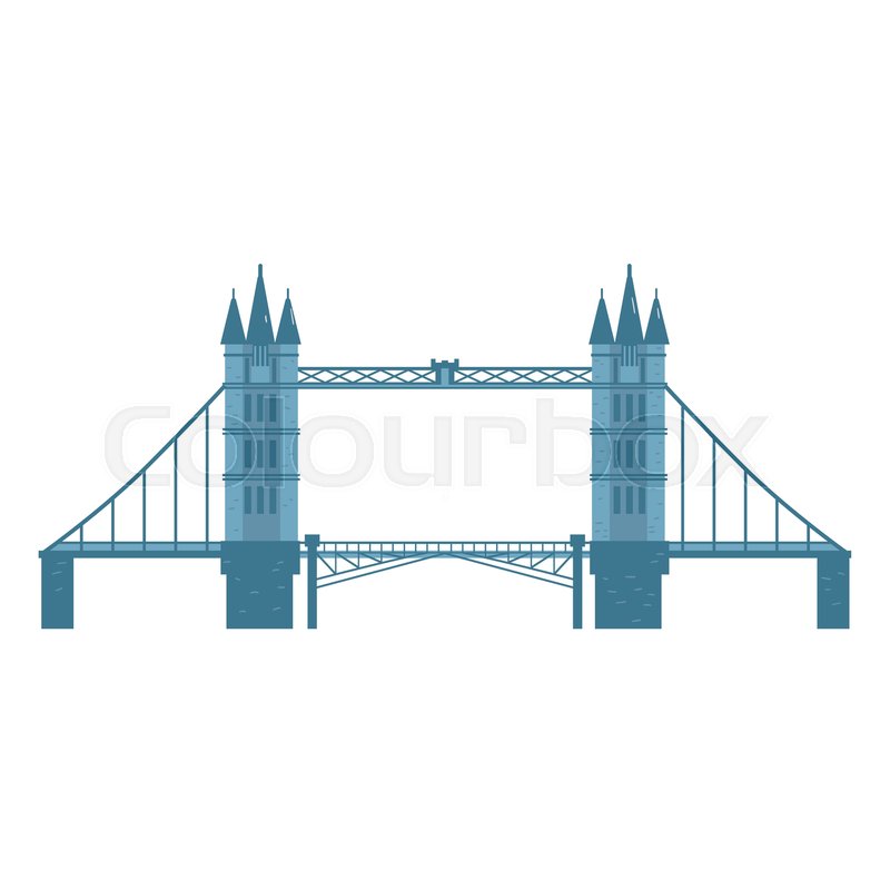 London Tower Bridge, England, United ... | Stock vector | Colourbox