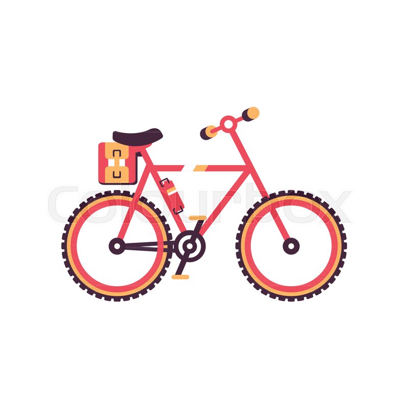 Colorful bike, modern bicycle vector ... | Stock vector | Colourbox