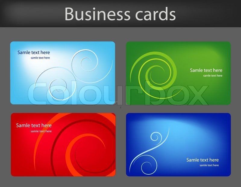Visitkort skabeloner | Stock vektor | Colourbox