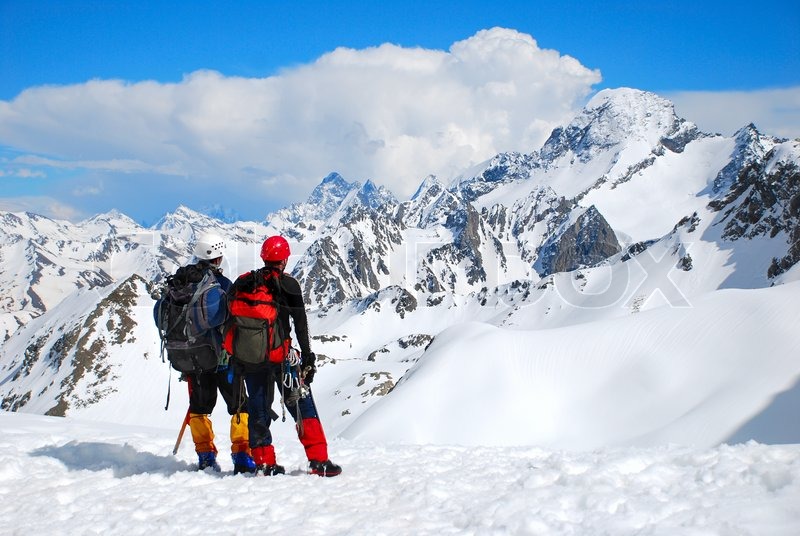 Extreme Sports Die Bergsteiger im Fels ... | Stock Bild | Colourbox