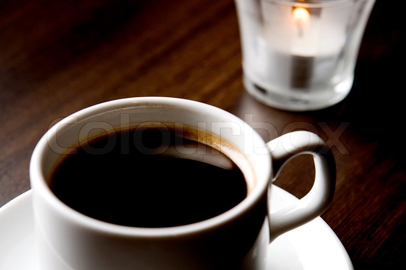 Kaffe på cafe - kaffebønner | Stock foto | Colourbox