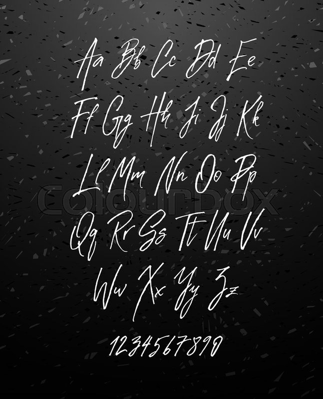Chalkboard Font Alphabet Cursive