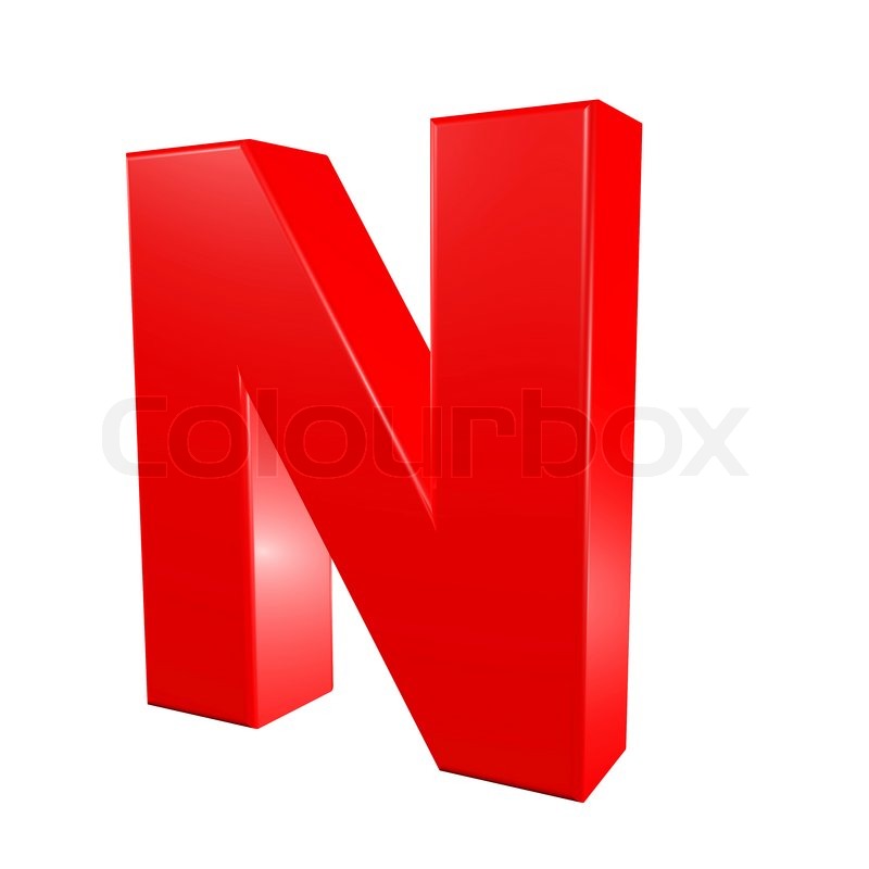 Letter N Images Red