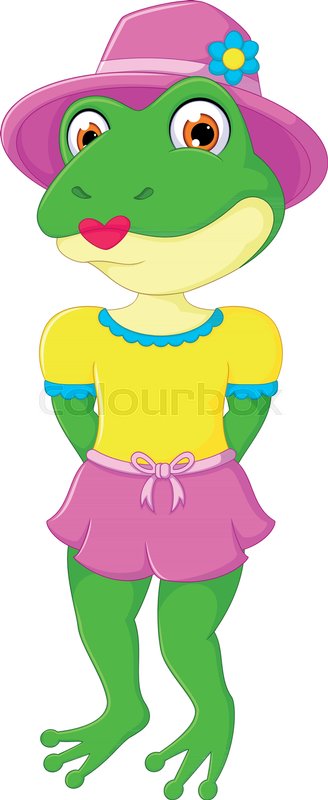 Cartoon Girl Frog