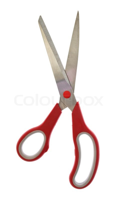 Schere isoliert auf weißem Hintergrund | Stock Bild | Colourbox