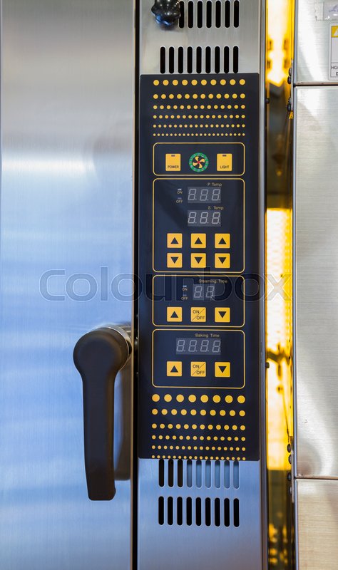 Control panel of industrial baking oven | Stock image | Colourbox