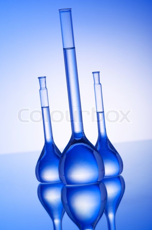 Chemical glass tubing in lab | Stock image | Colourbox