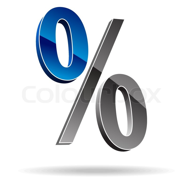 Percent symbol Vector illustration | Stock vector | Colourbox