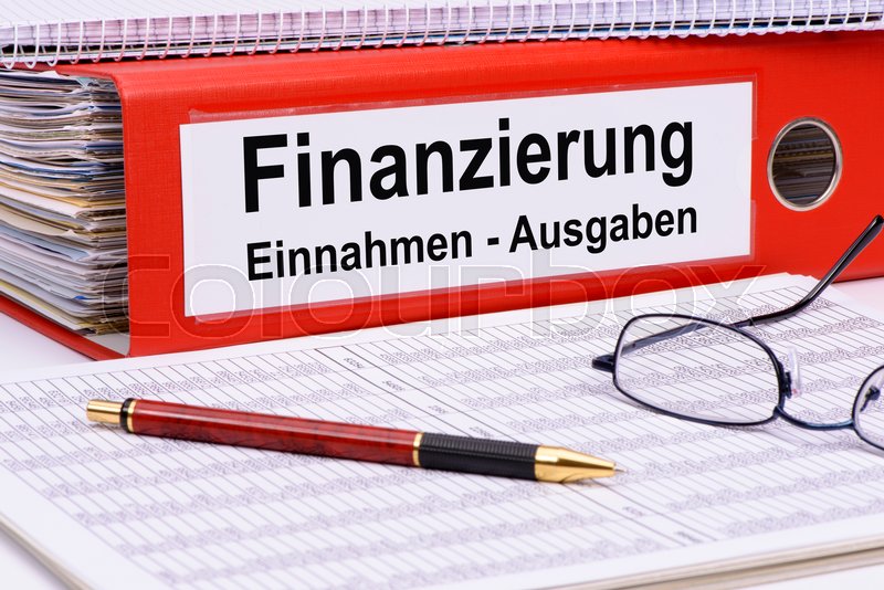 Finanzierung markiert auf Aktenordner | Stock Bild | Colourbox