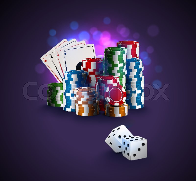 Poker Chip Stack Vector