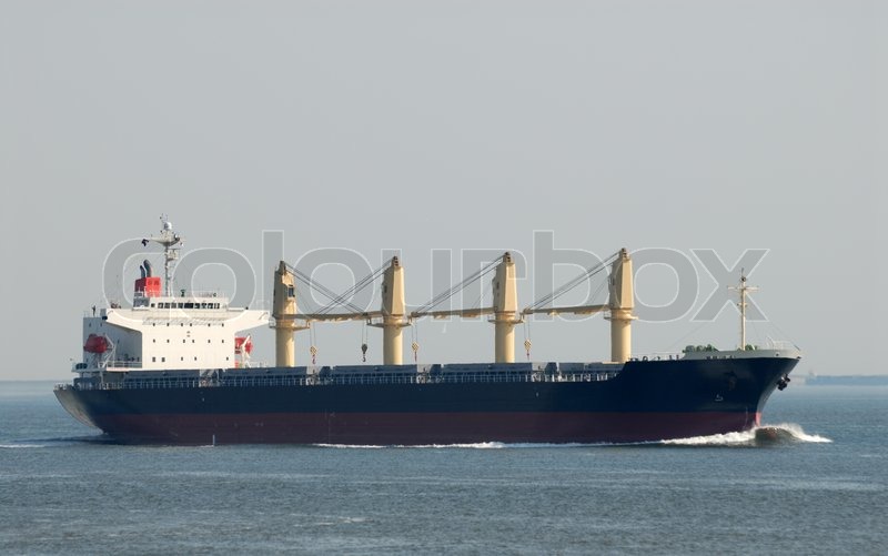Cargo ship on the dutch coast | Stock Photo | Colourbox