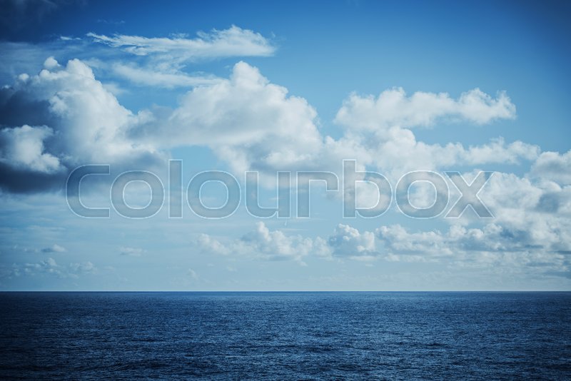 Calm and Flat Seascape. North Atlantic ... | Stock image | Colourbox