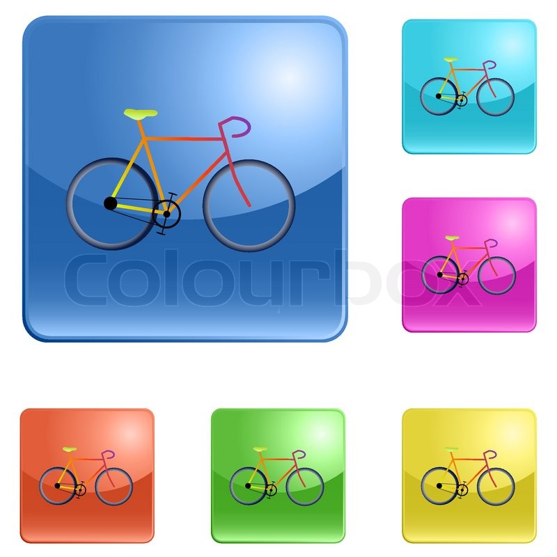 Vector icon of bicycle | Stock vector | Colourbox