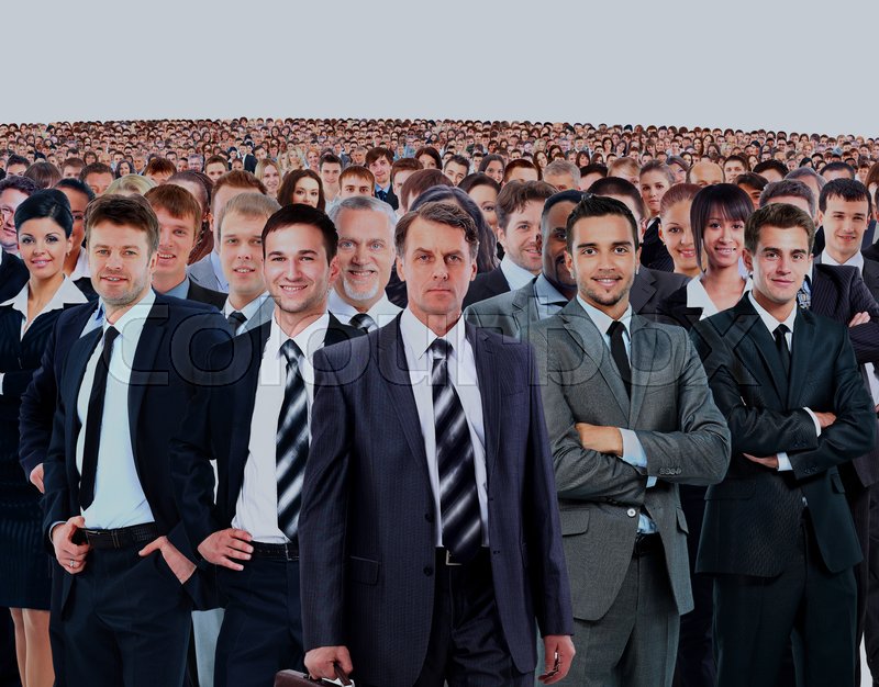 Large Group Of Business People