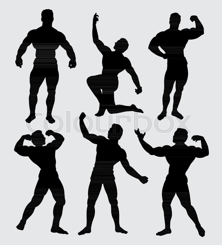 Bodybuilding Posing Silhouette