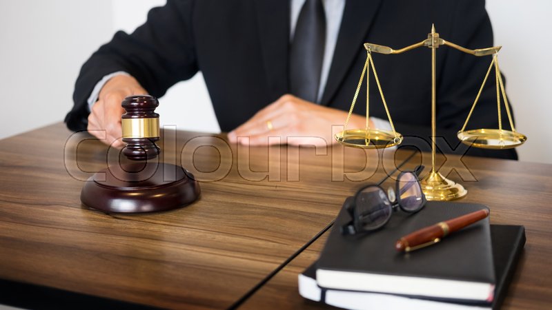 Male Judge lawyer In A Courtroom ... | Stock image | Colourbox