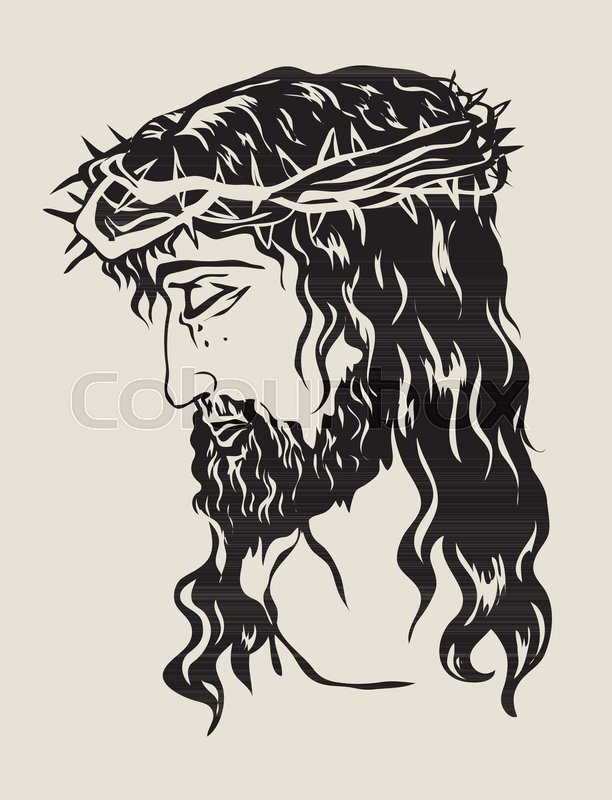 Jesus Face Vector