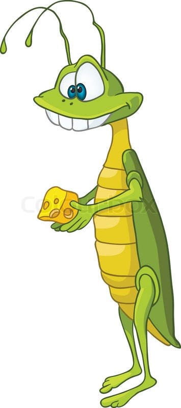 Cartoon Character Locust Isolated on ... | Stock vector | Colourbox