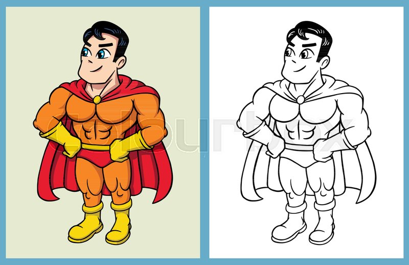 Superheld, bunt, kämpfer | Vektorgrafik | Colourbox