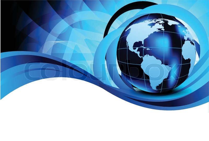 Bright background with earth in blue ... | Stock vector | Colourbox