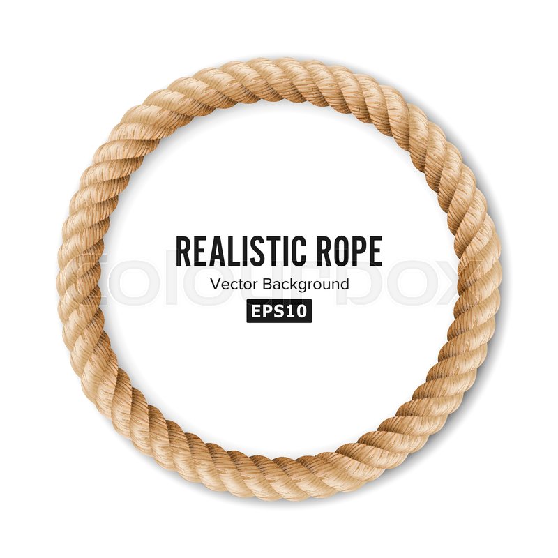 Nautical Rope Circle Vector