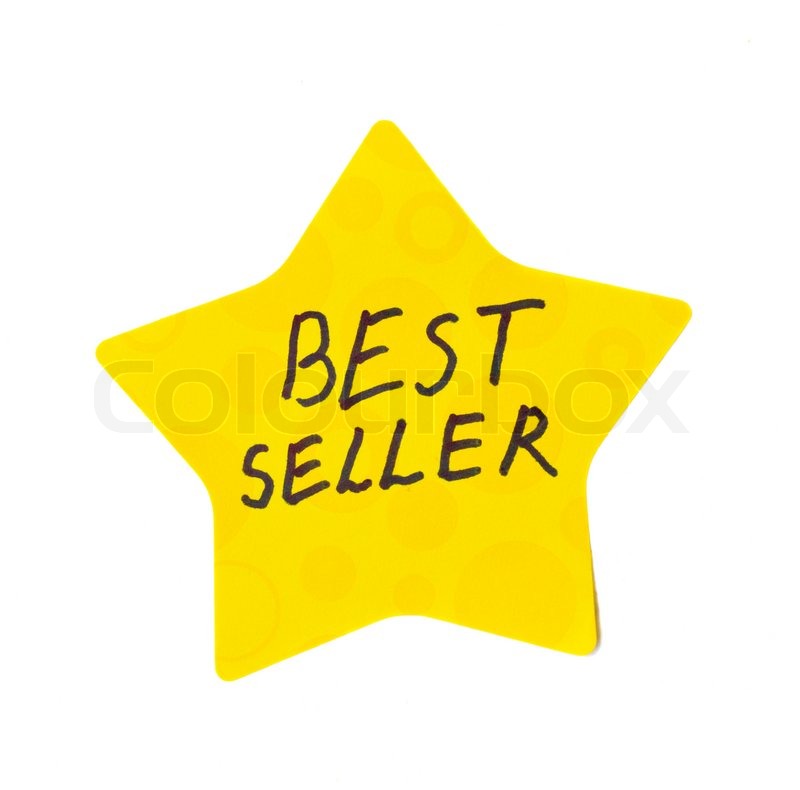 Best seller star sticker isolated on ... | Stock image | Colourbox
