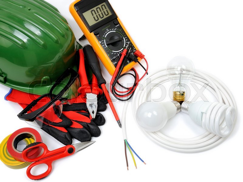 Safety equipment, work tools and ... | Stock image | Colourbox