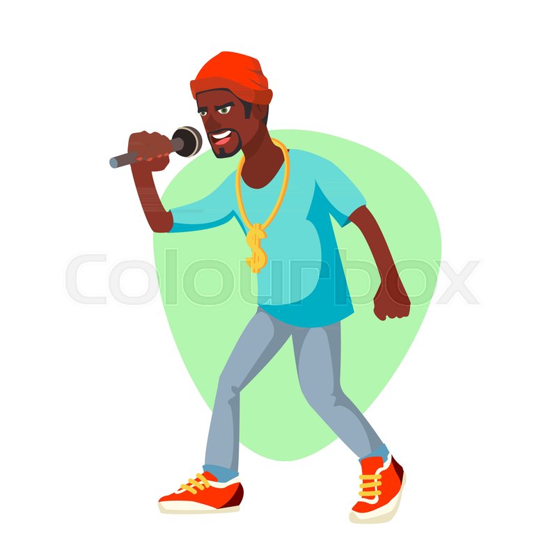 Rapper Man Vector. Rappers Style ... | Stock vector | Colourbox