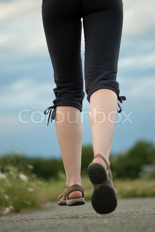 Jogging Beine Closeup. Frau ist im ... | Stock Bild | Colourbox