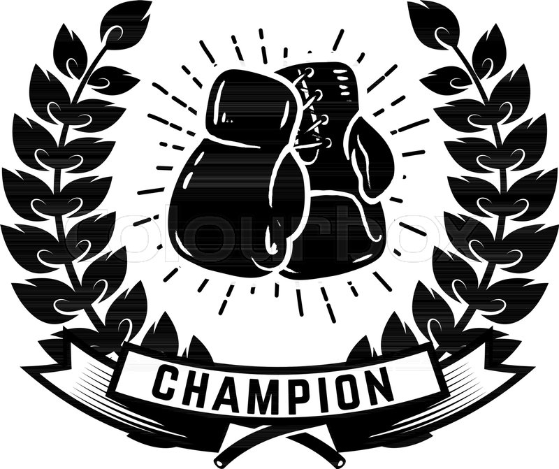 Champion boxing club. Emblem template ... | Stock vector | Colourbox