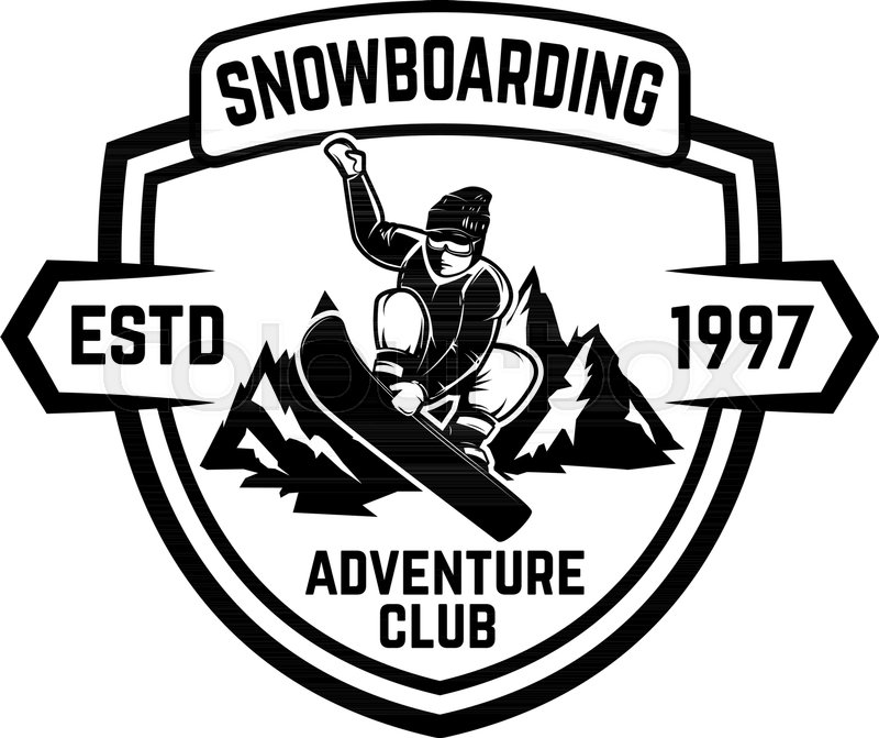 Snowboarding Logos Vector